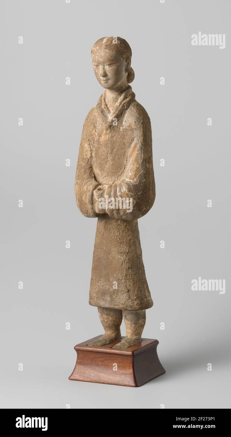 Graffigure in the form of a standing lady. Law figure in the form of a ...