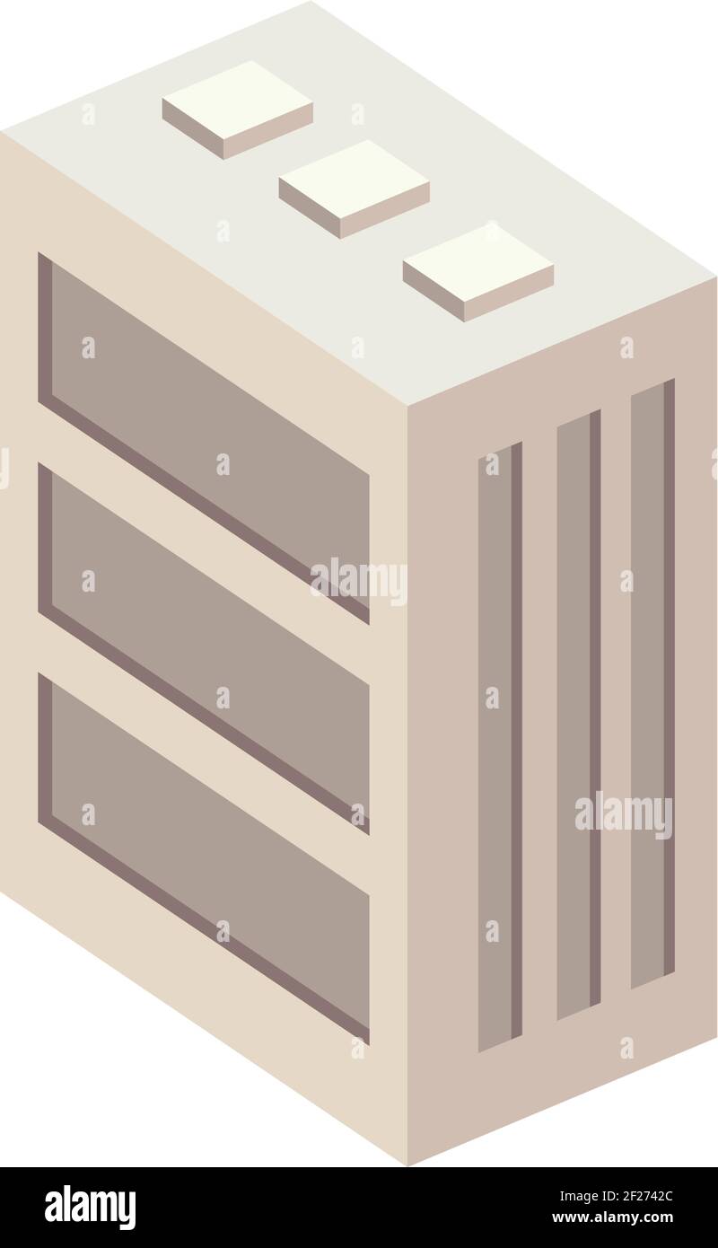beige building isometric Stock Vector Image & Art - Alamy
