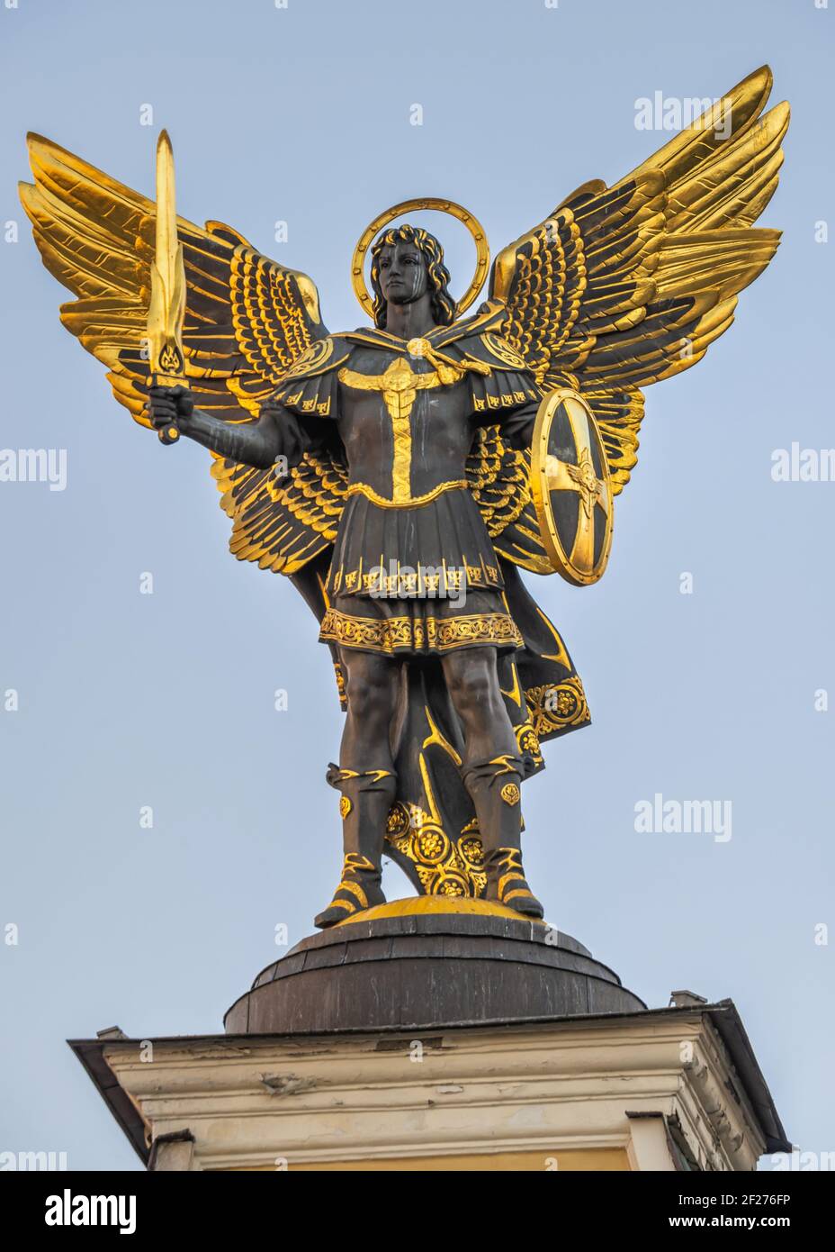 Sculpture of the Archangel Michael in Kyiv, Ukraine Stock Photo - Alamy