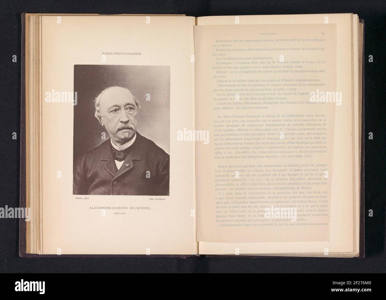 Portrait of Alexandre-Edmond Becquerel; Alexandre-Edmond Becquerel 1820 ...