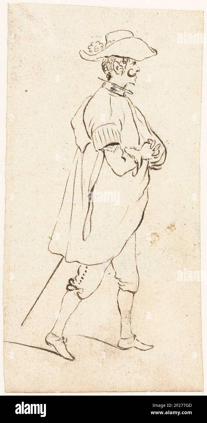 Standing Spanish officer Stock Photo - Alamy