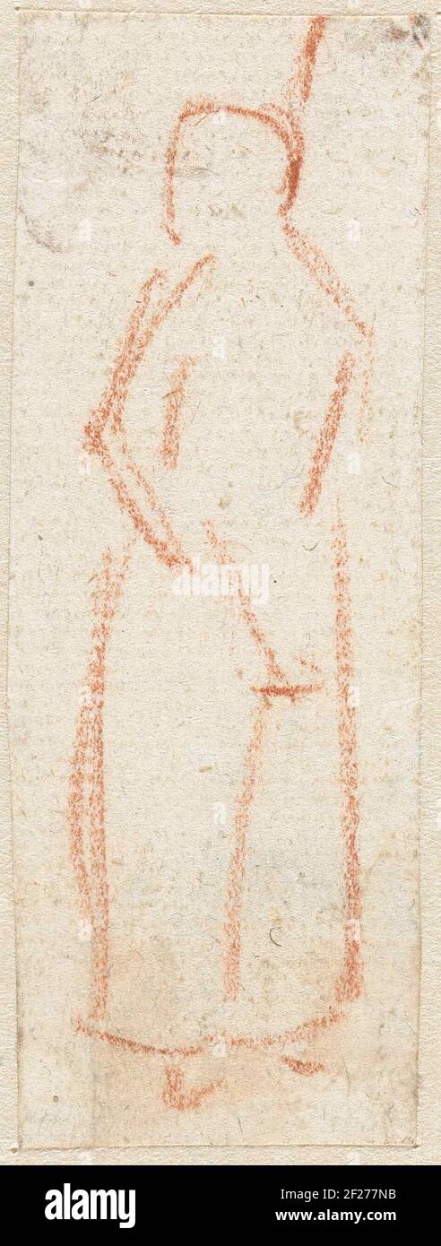 Sketch of a standing figure Stock Photo - Alamy