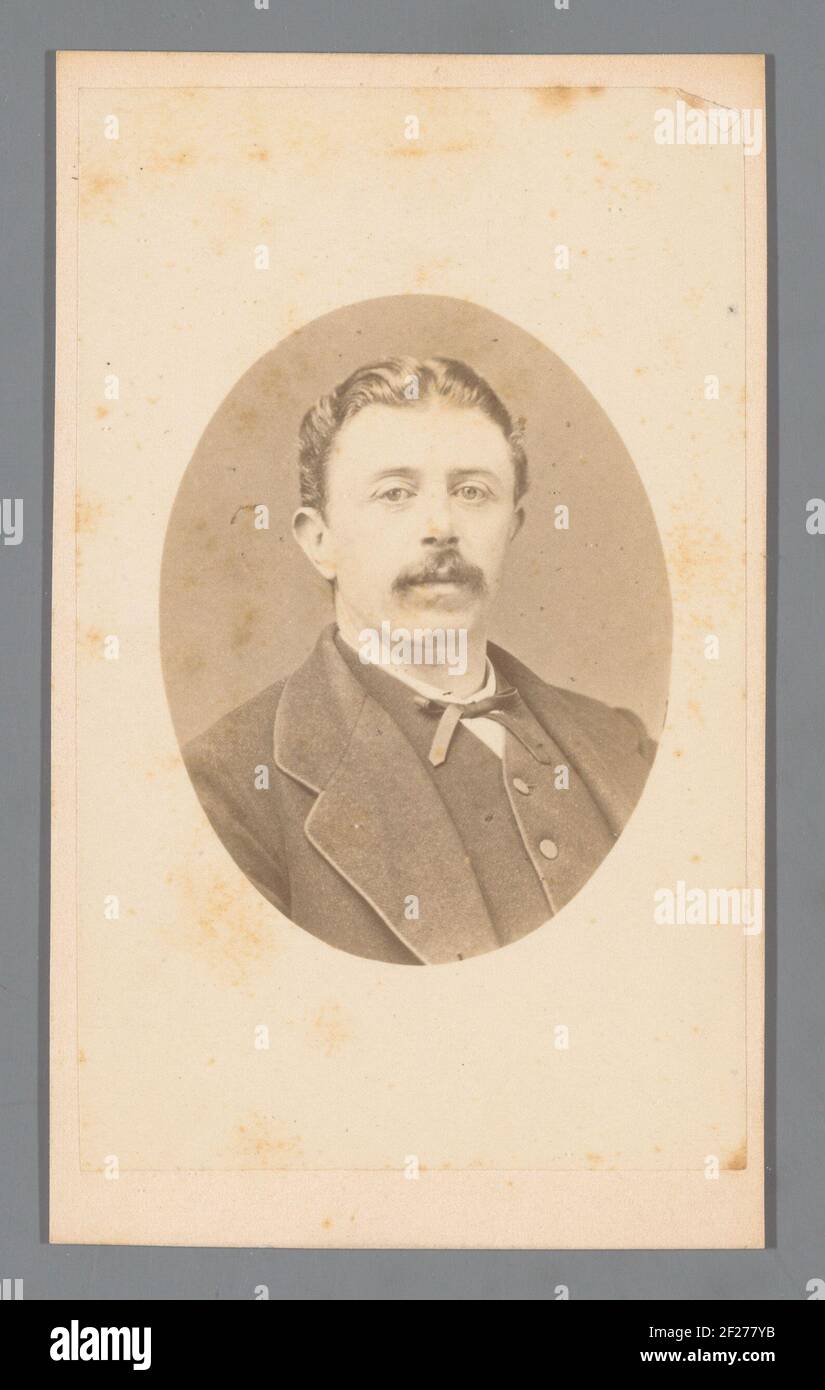 Portrait of Jogert Witteveen.bust made from a man, in oval Stock Photo ...