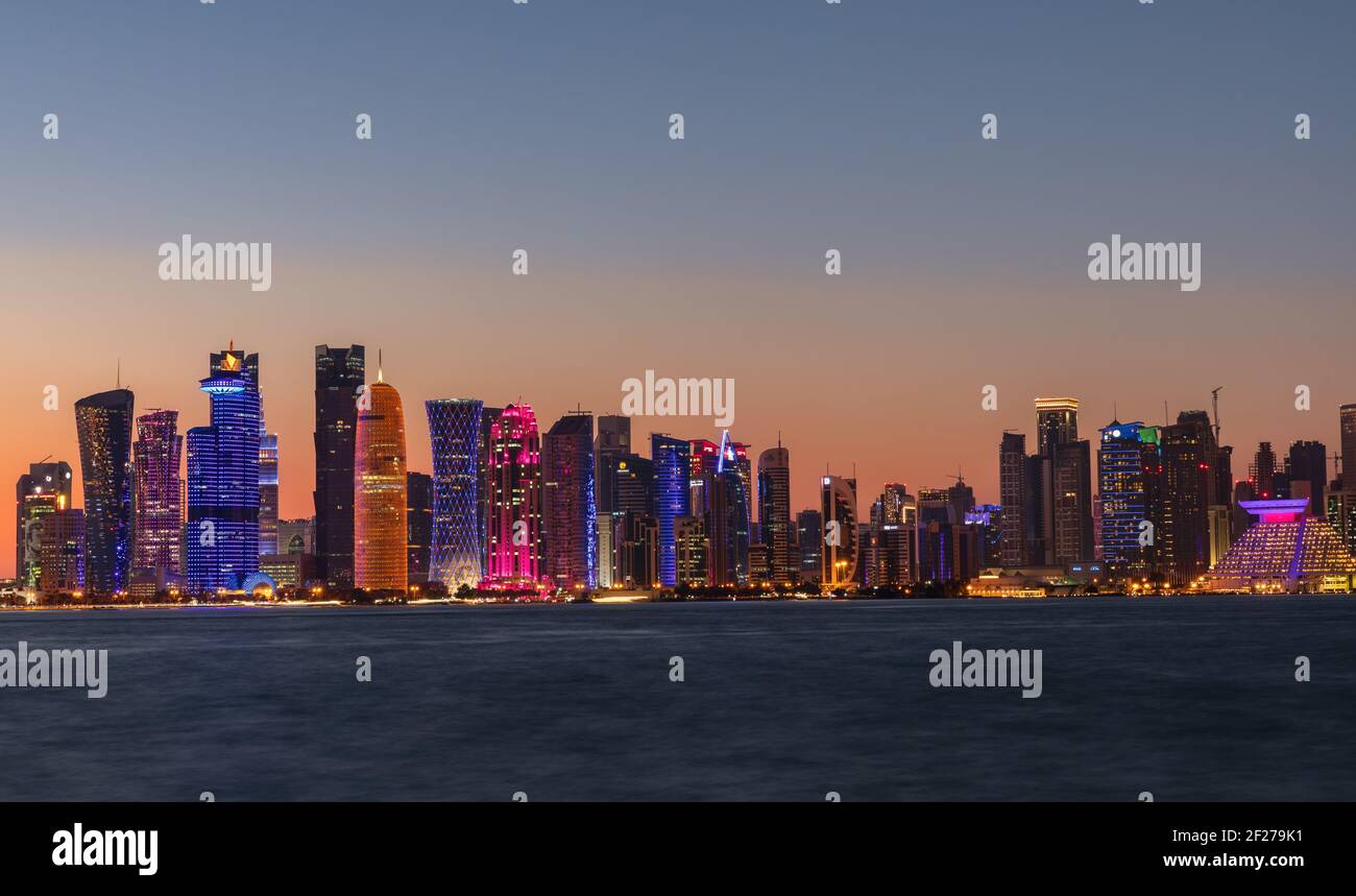 Doha light show hi-res stock photography and images - Alamy