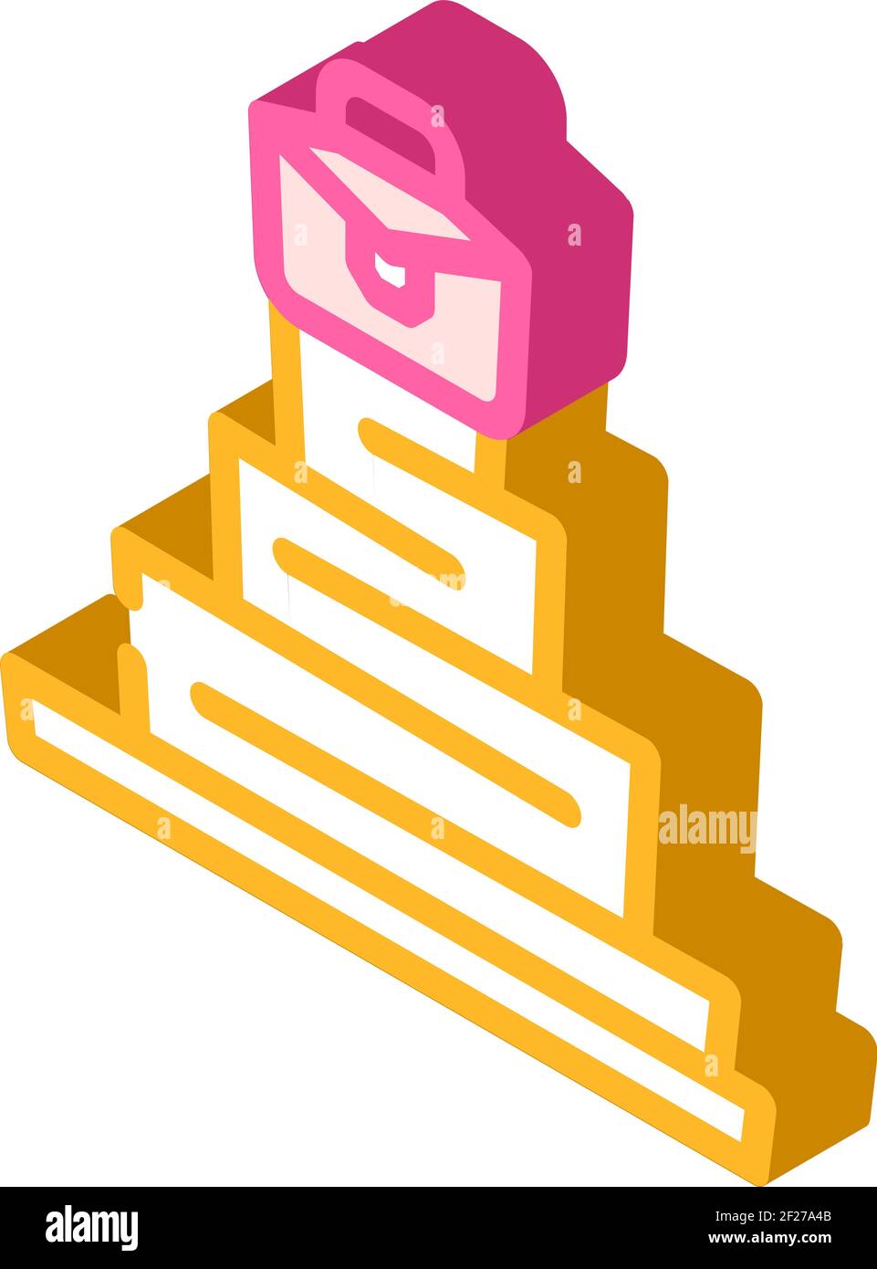 career growth isometric icon vector illustration sign Stock Vector ...
