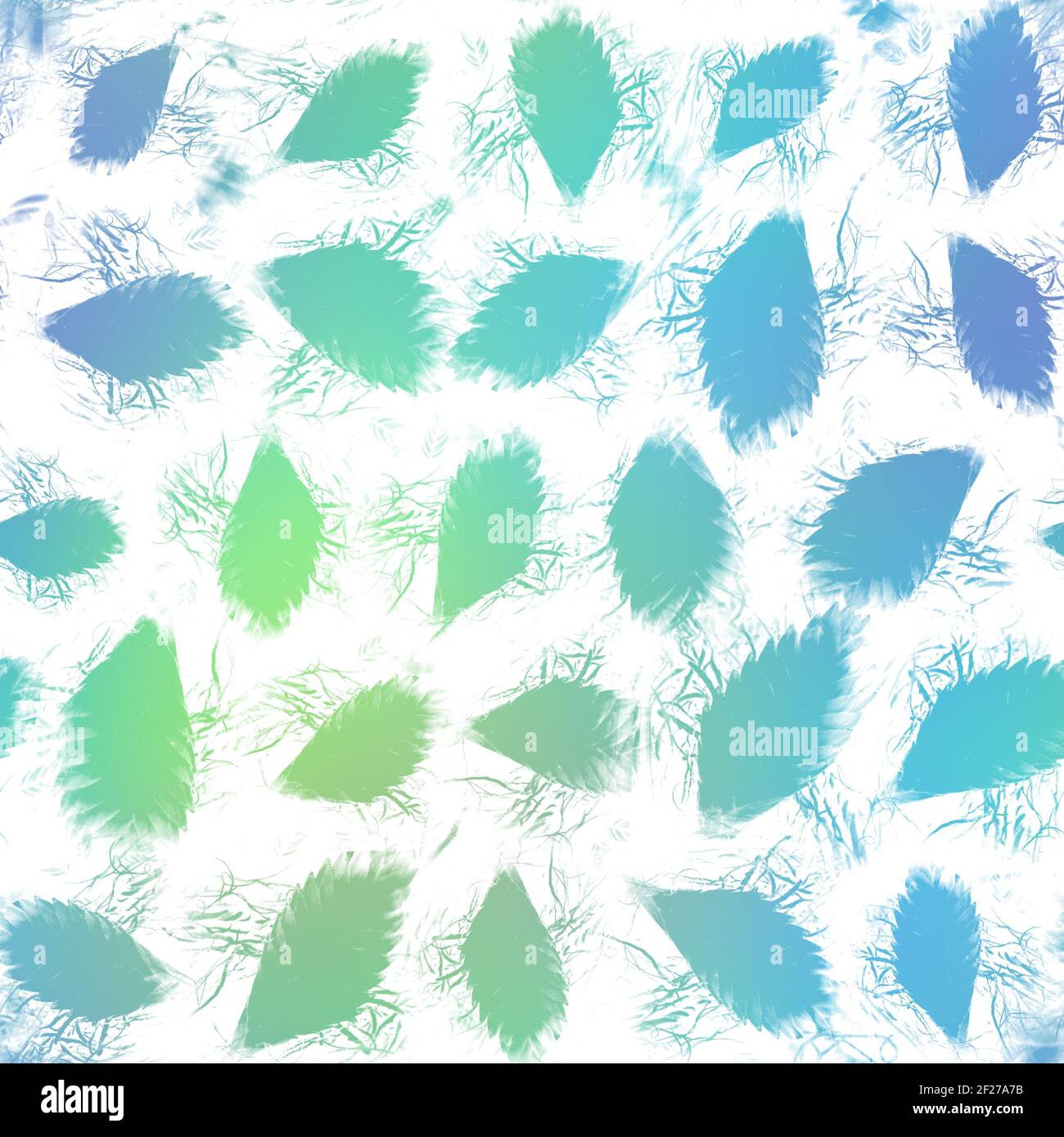 Seamless satin soft pastel color leaves pattern Stock Photo - Alamy