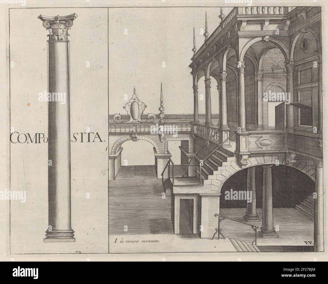 Column of the composite order and building with columns; Composita ...