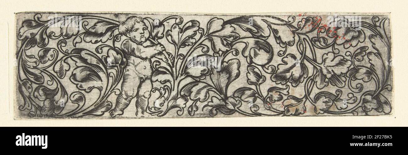 Frisian with leaf refines, in which a child stands on the left ...