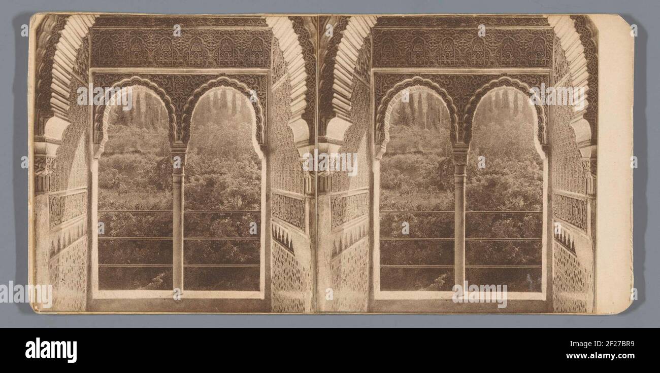 Window in the Alhambra in Granada Stock Photo - Alamy