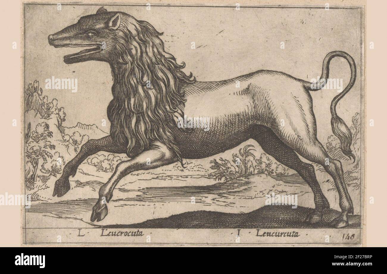 Weezen met manen en hoeven; L leuccer / leucurptus; Dien en fabelwezens ...