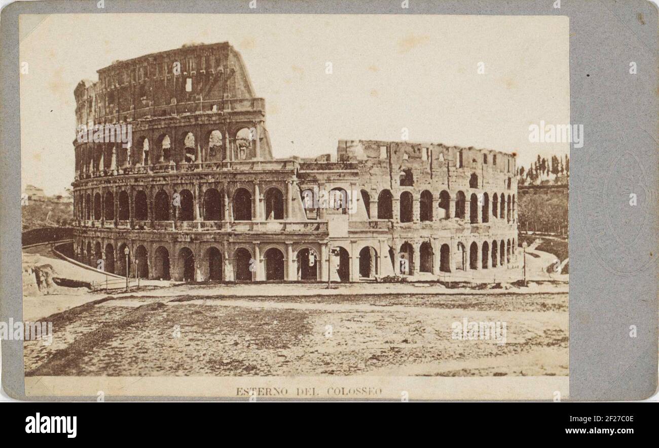 Exterior of the Colosseum; Esterno del Colosseo Stock Photo - Alamy