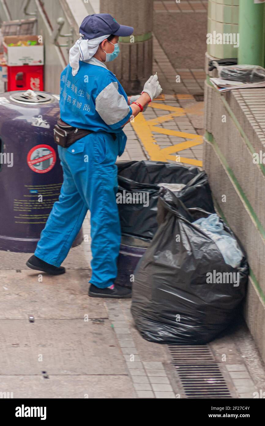 Garbage collector woman hi-res stock photography and images - Alamy