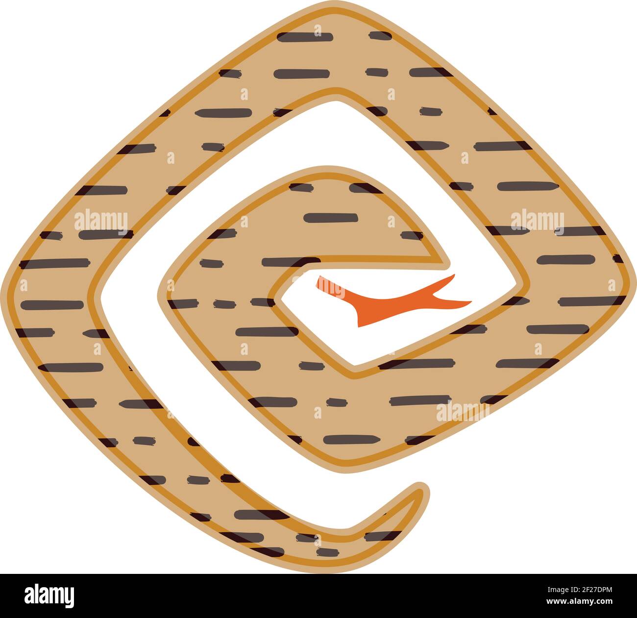Winding snakes Cut Out Stock Images & Pictures - Alamy
