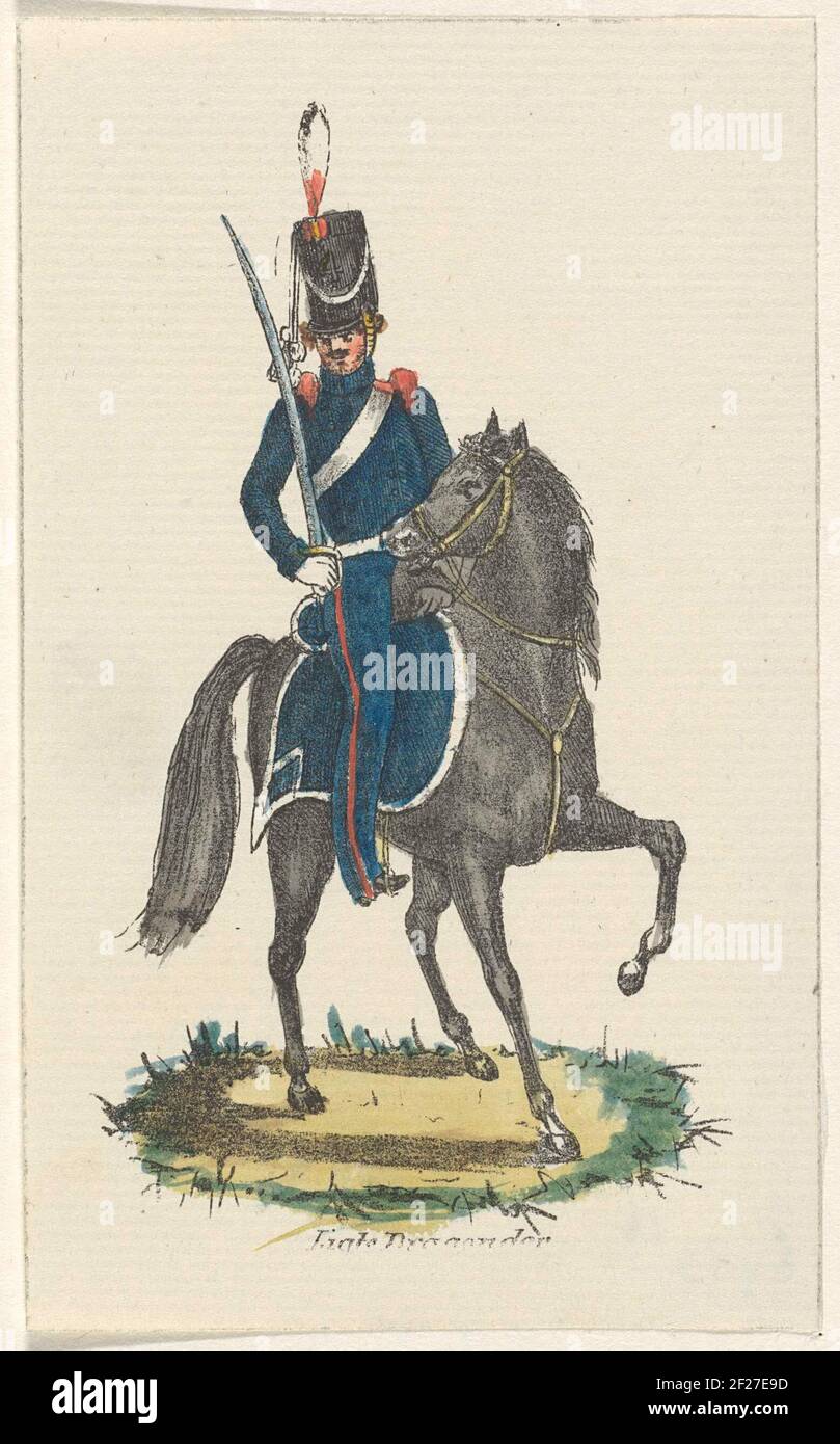 Lichte Dragonder; Ligte Dragonder; 21 platen van Nederlandse uniformen ...
