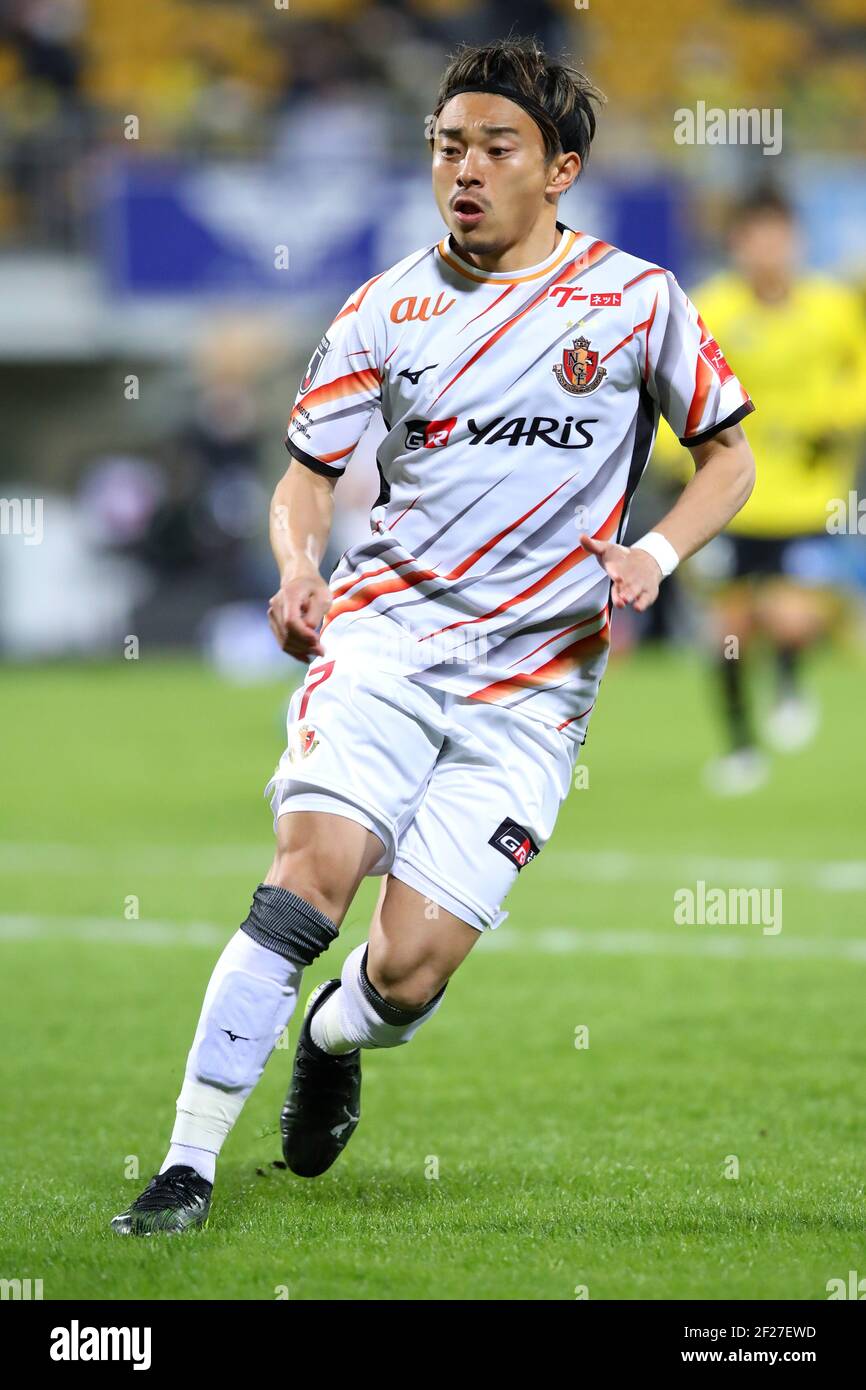 Chiba, Japan. 10th Mar, 2021. Hiroyuki Abe (Grampus) Football/Soccer ...