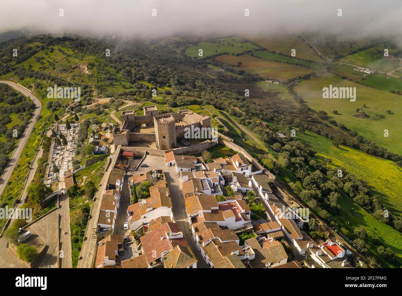 Aerial view historic monsaraz on hi-res stock photography and images ...