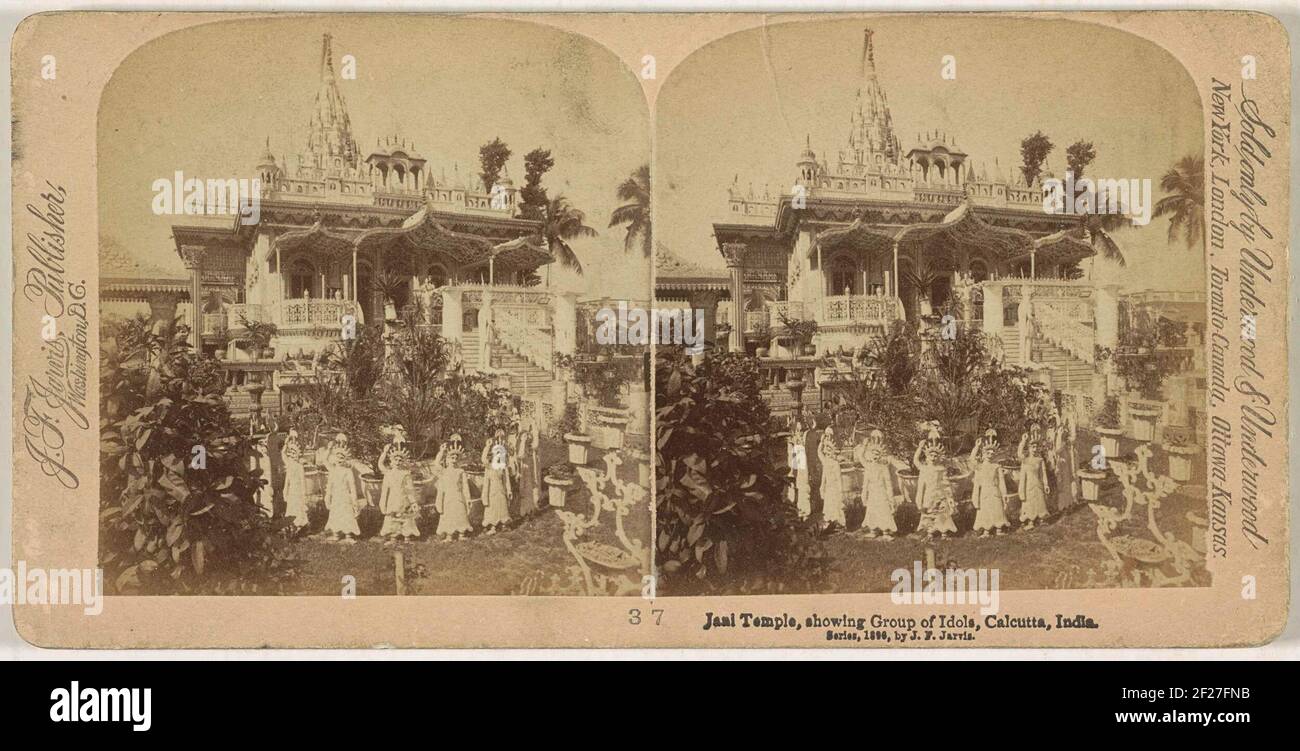 Jani Temple, showing group of Idols, Calcutta, India Stock Photo - Alamy