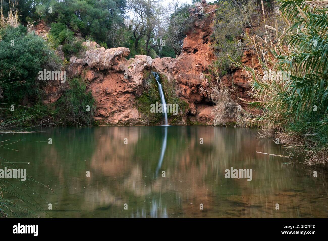 Pego do Inferno waterfall in Tavira Algarve, Portugal Stock Photo - Alamy