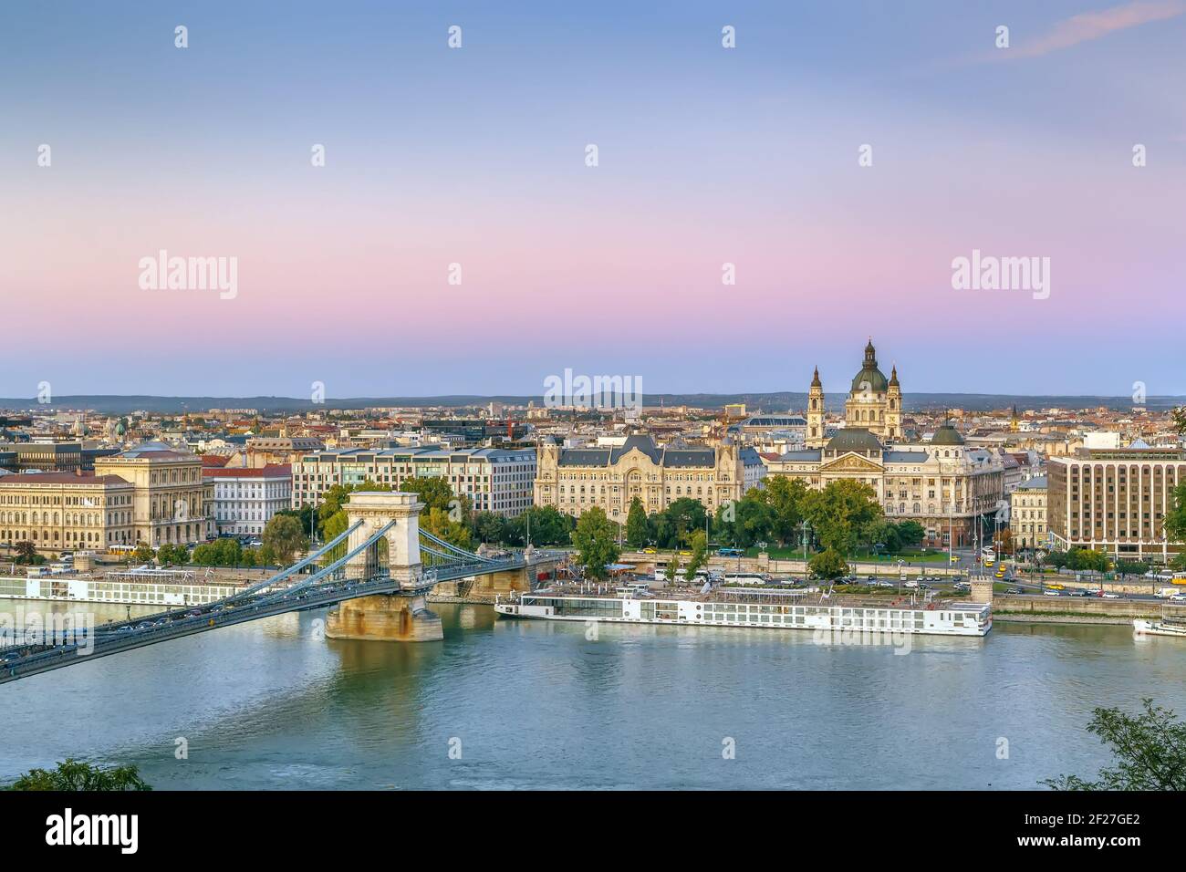 View of Budapest from Fisherman Bastion, Hungary Stock Photo - Alamy