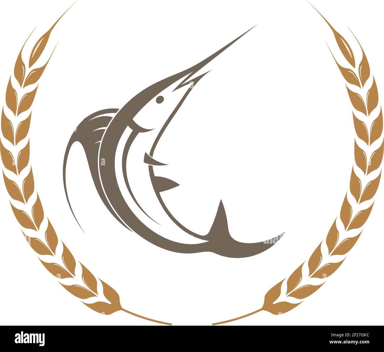 blue marlin fish icon logo illustration vector Stock Vector Image & Art ...