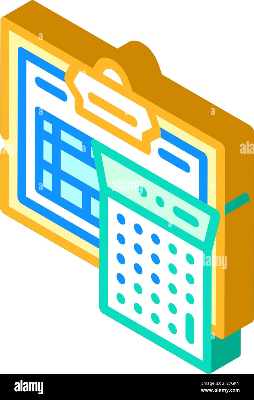 accounting department isometric icon vector illustration sign Stock ...