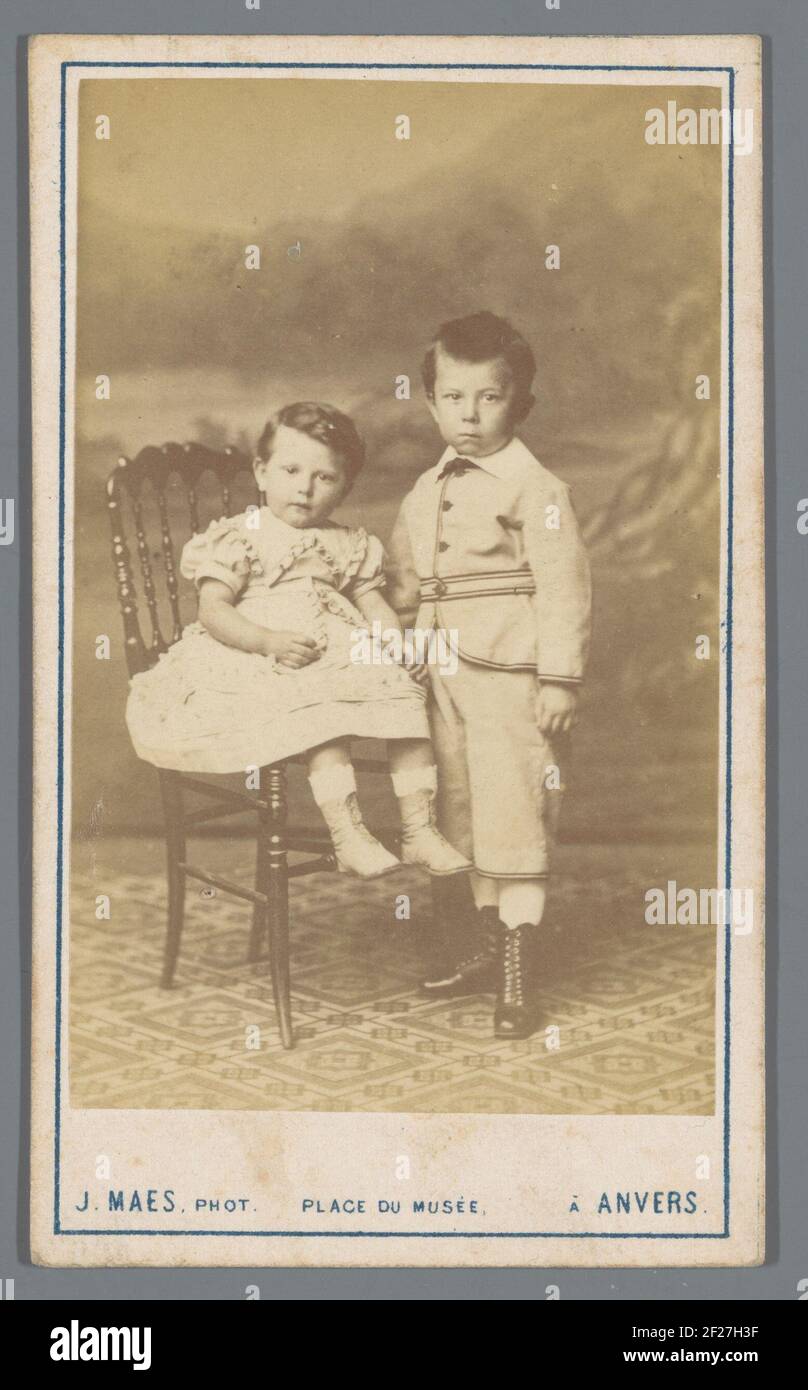 Two children portrait Stock Photo - Alamy