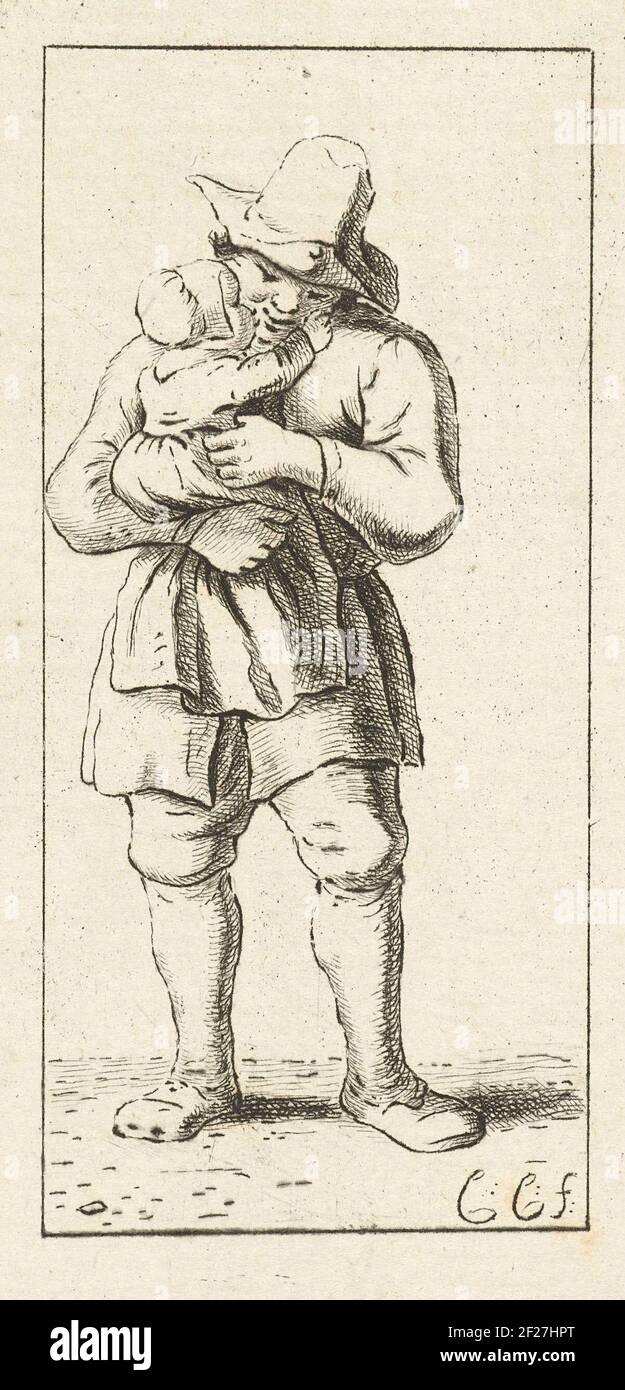 Vader met kind.A man with a child in his arms Stock Photo - Alamy