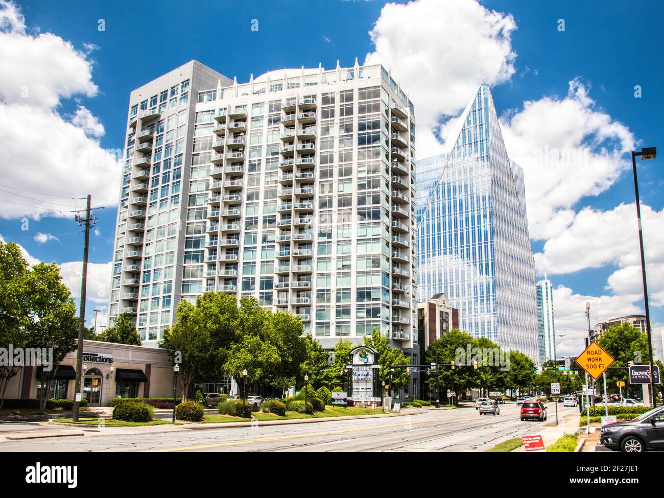 Buckhead, Ga / USA - 05 31 20: City background with skyscrapers ...
