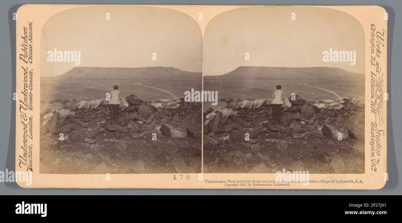 Umbulwana (Boer position) from east end of Help-maker (British) - Siege ...