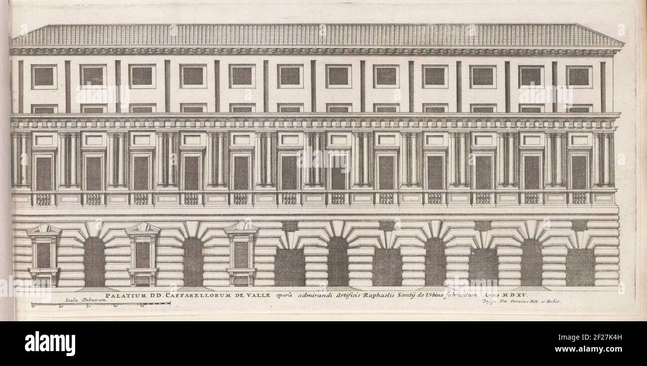 Palazzo Vidoni Caffarelli te Rome; Palatium DD. Caffarellorum de Valle ...