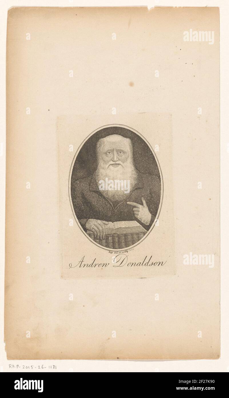 Portret van Andrew Donaldson, schoolmeester in Dunfermline; Andrew ...