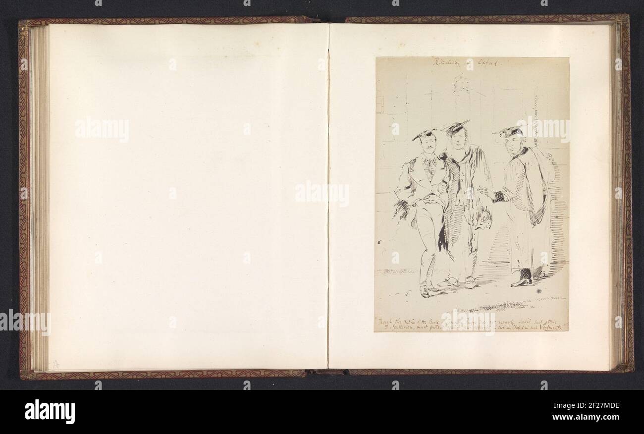 Photo reproduction of a drawing, representing Reverend Evans ...
