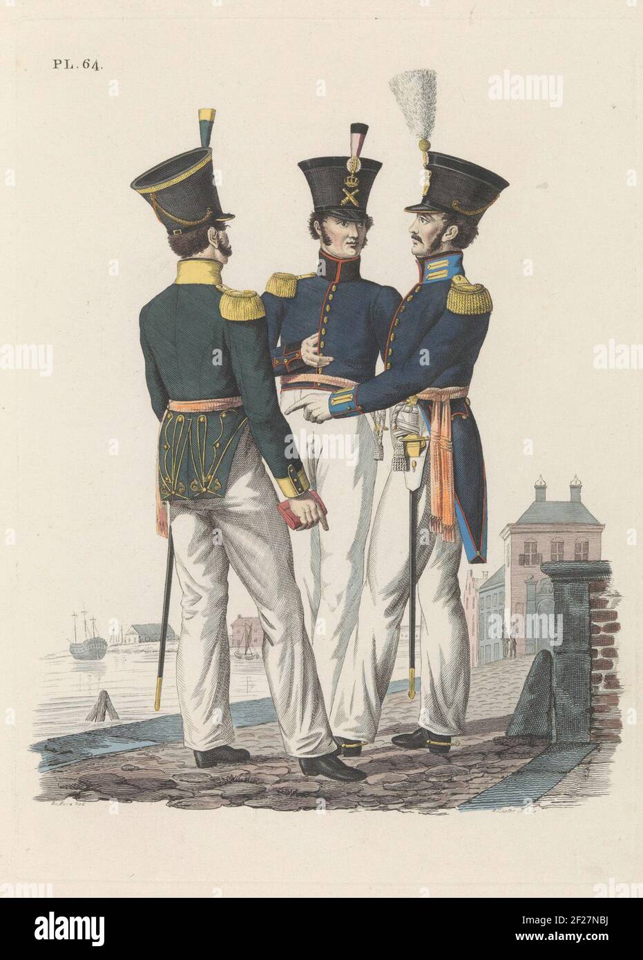 Hoofd-Officier der Oost-Indische Infanterie. Officier der Jagers, en ...