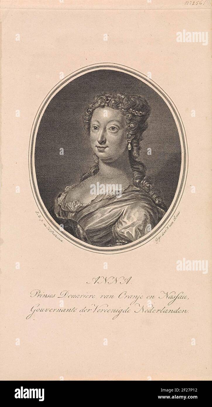 Portrait of Anna, Princess of Orange Nassau Stock Photo - Alamy