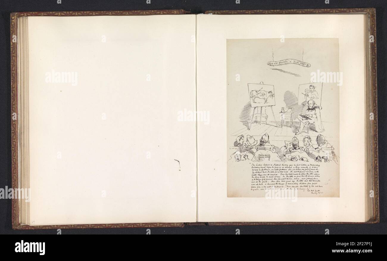 Photo production of a drawing, representing professor Conington teaches ...