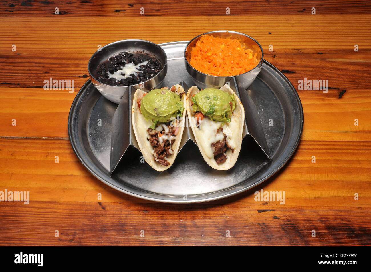 Authentic tex mex mexican cuisine known as a Taco Stock Photo - Alamy
