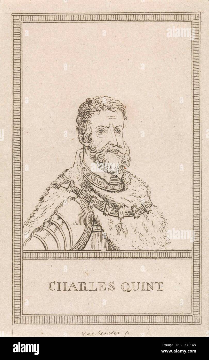 Portrait of german emperor and spanish king Charles v from Habsburg ...