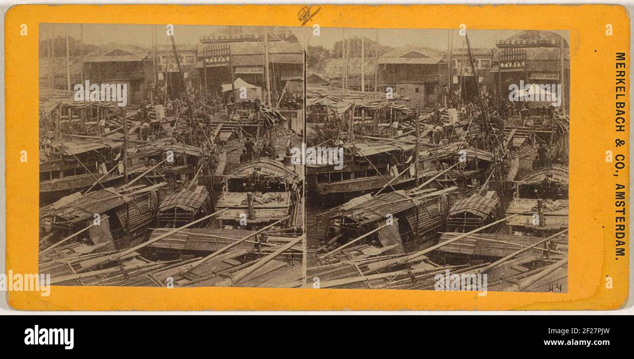 Canton. Floating homes Stock Photo - Alamy