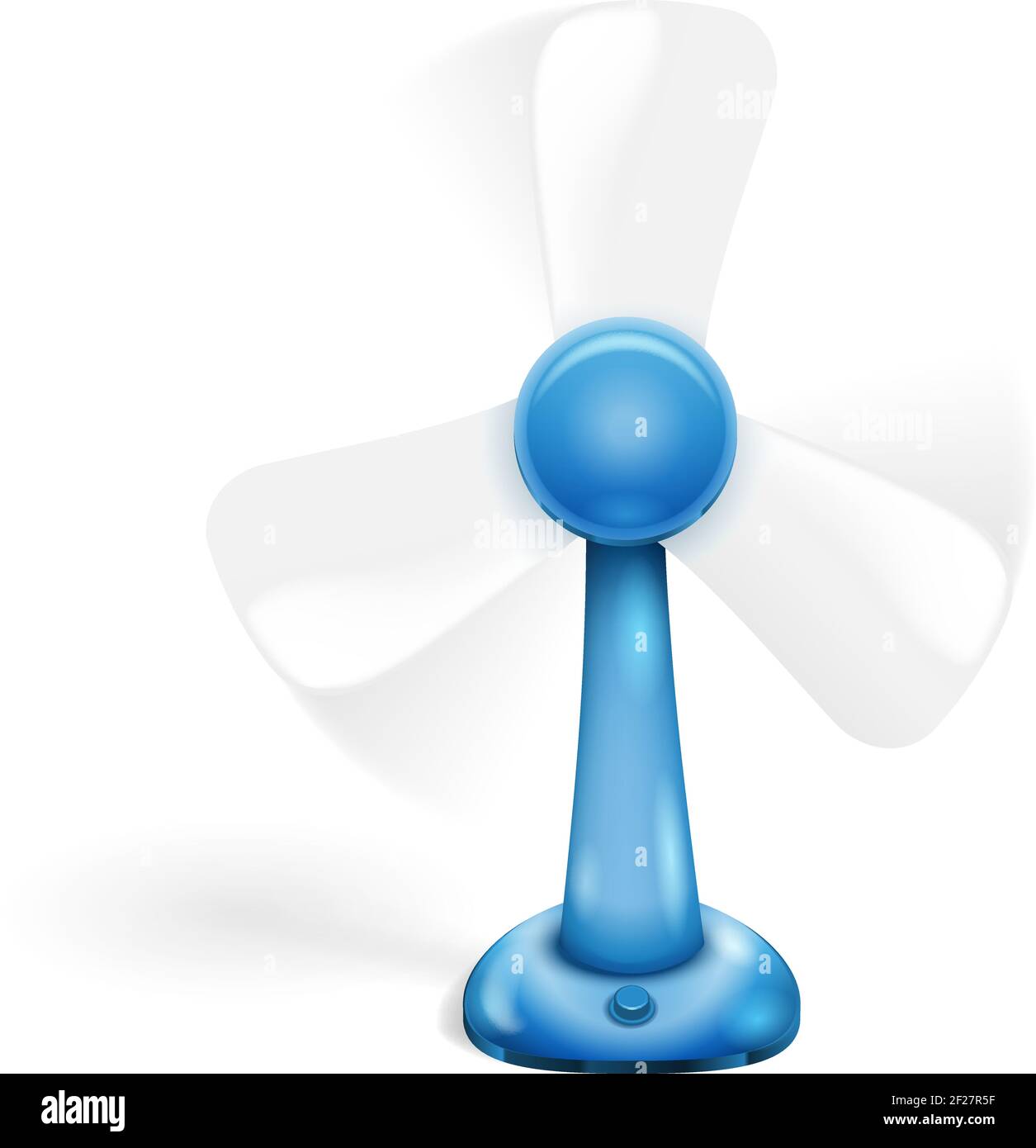 Blue Vector Fan isolated on white background Stock Vector Image & Art ...