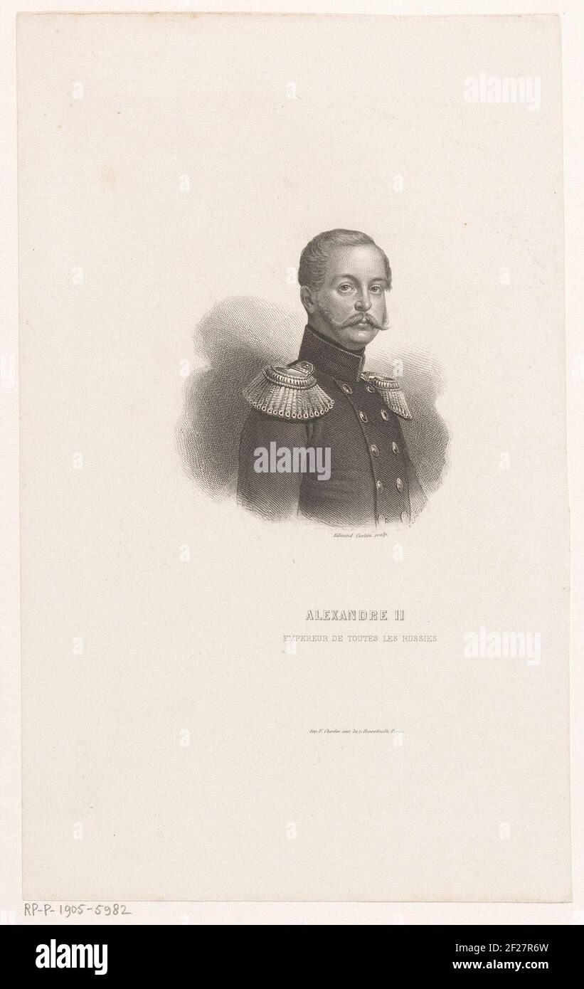 Portrait of Alexander II, Tsar of Russia; Alexandre II Emperor de ...