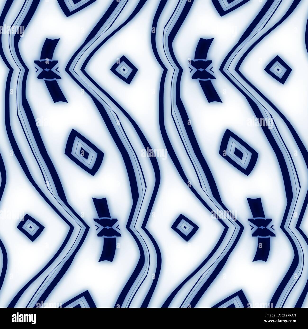 Seamless classic blue and white ceramic design Stock Photo - Alamy
