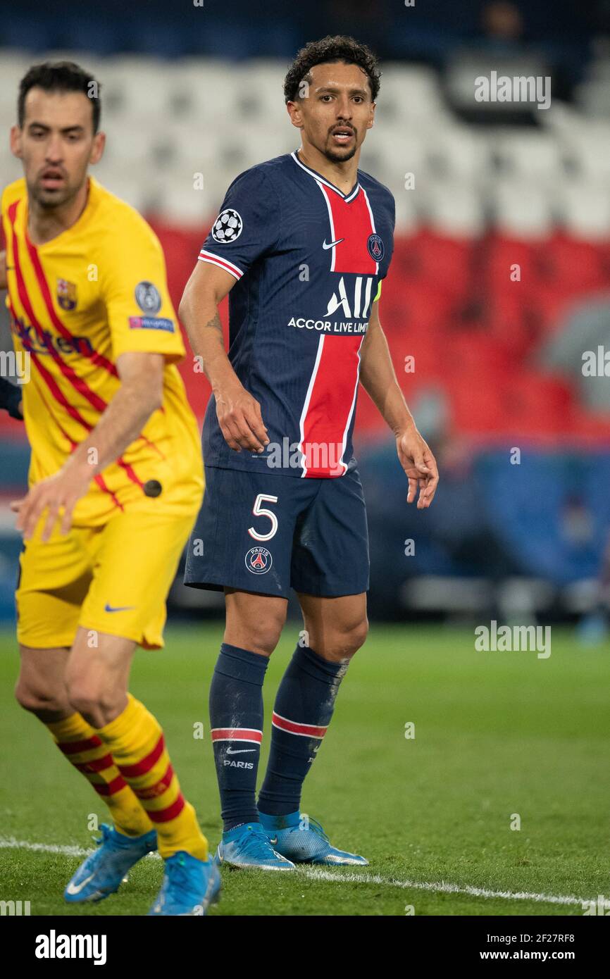 Marquinhos of FC PSG in action during the UEFA Champions League Round ...