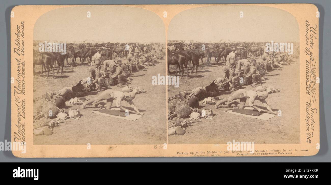 Packing up at the Modder to join Roberts - these mounted Infantry ...