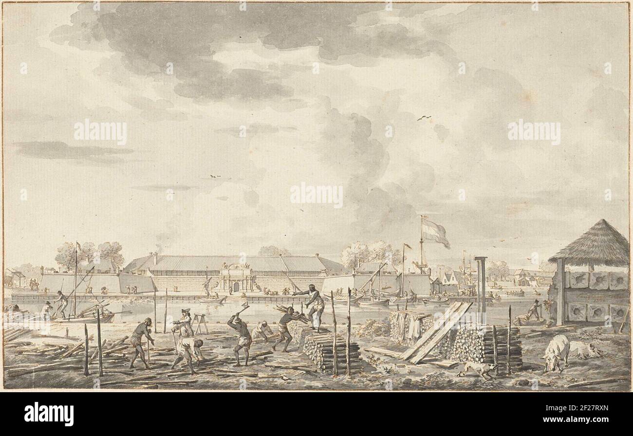 The castle in Batavia Stock Photo - Alamy