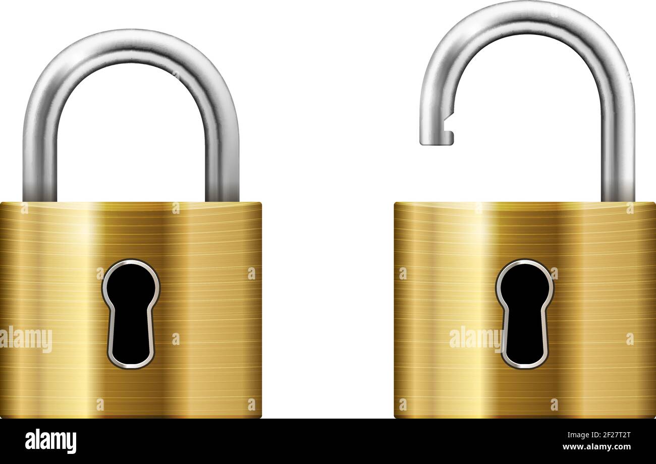 Padlock with Keyhole isolated on white background Stock Vector Image ...