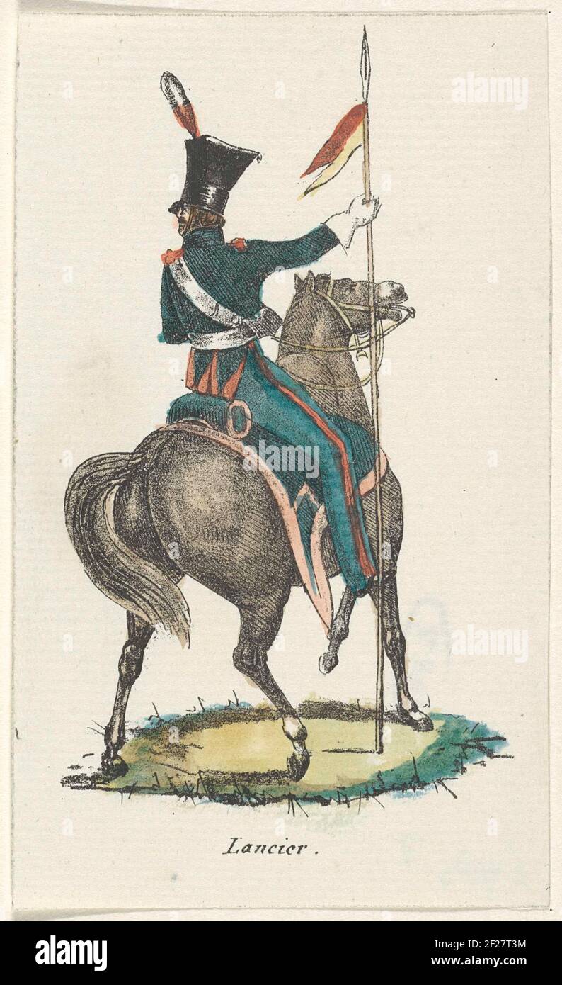 Lansier; Lancier; 21 platen van Nederlandse uniformen ca. 1830.Uniform ...