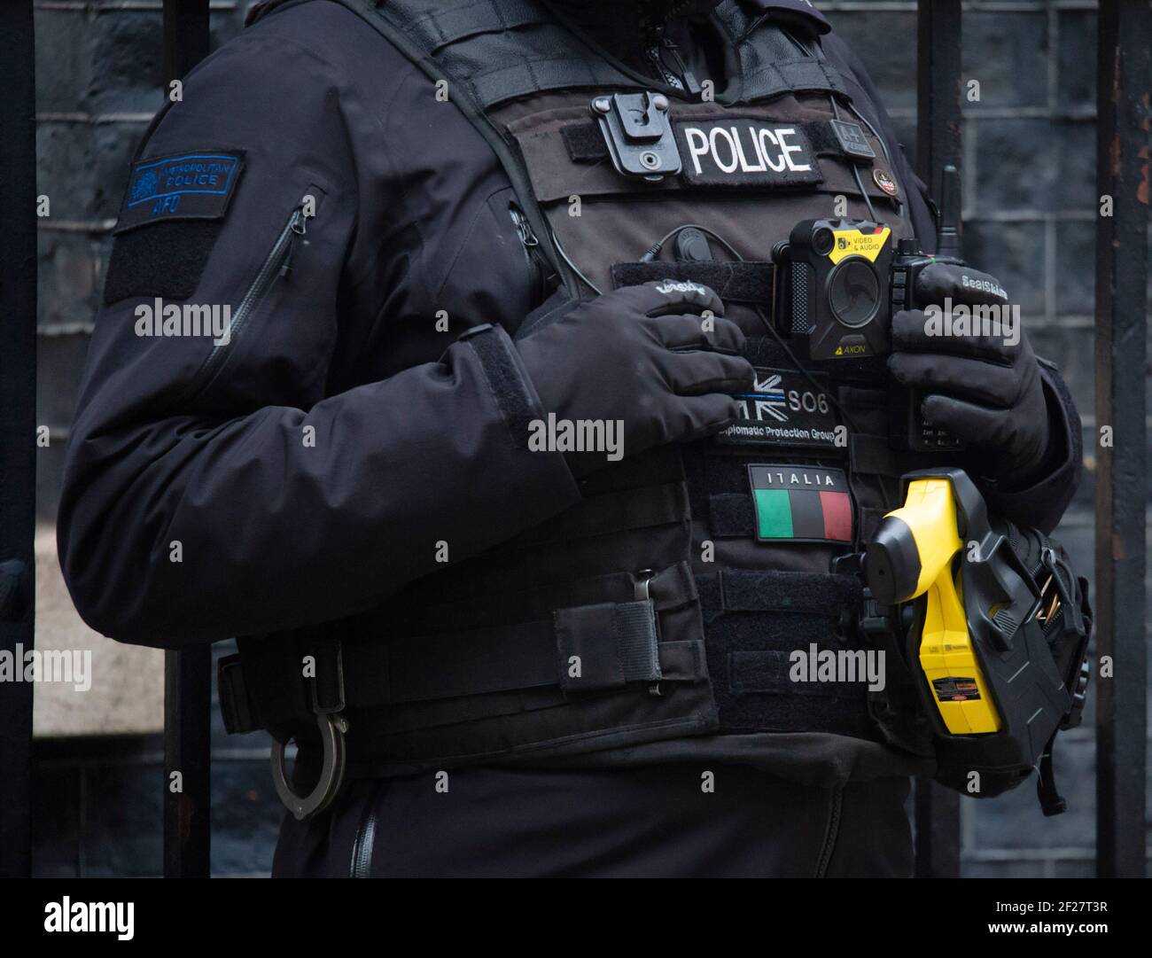 A member of the Parliamentary and Diplomatic Protection (PaDP) a branch ...