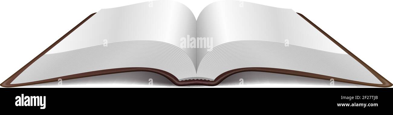 Open Book Vector Illustration isolated on white background Stock Vector ...