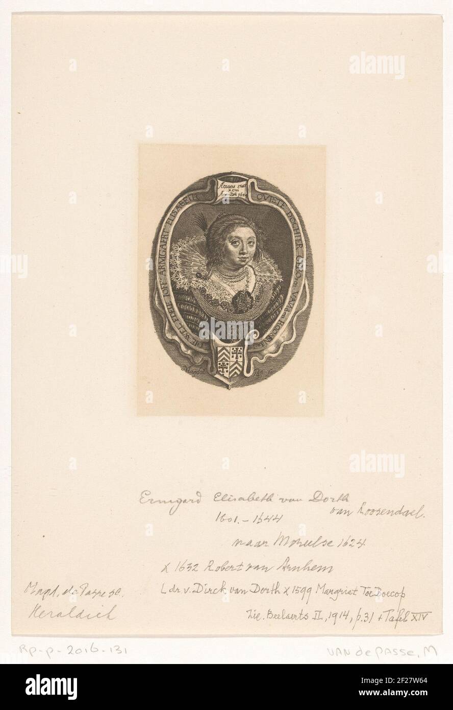 Portrait of Ermgard Elisabeth of Dorth. Portrait of Ermgard Elisabeth ...