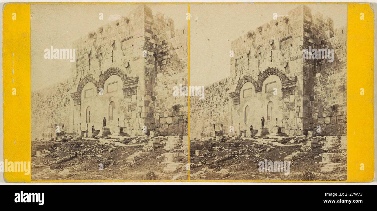 Jerusalem.-The Golden Gate. Eastern Face Stock Photo - Alamy